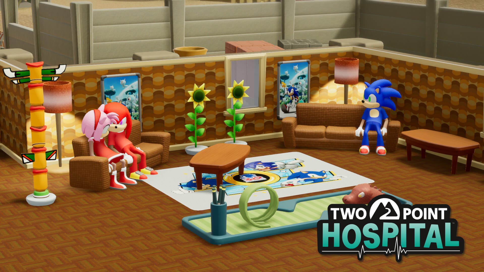 Sonic incontra Two Point Hospital