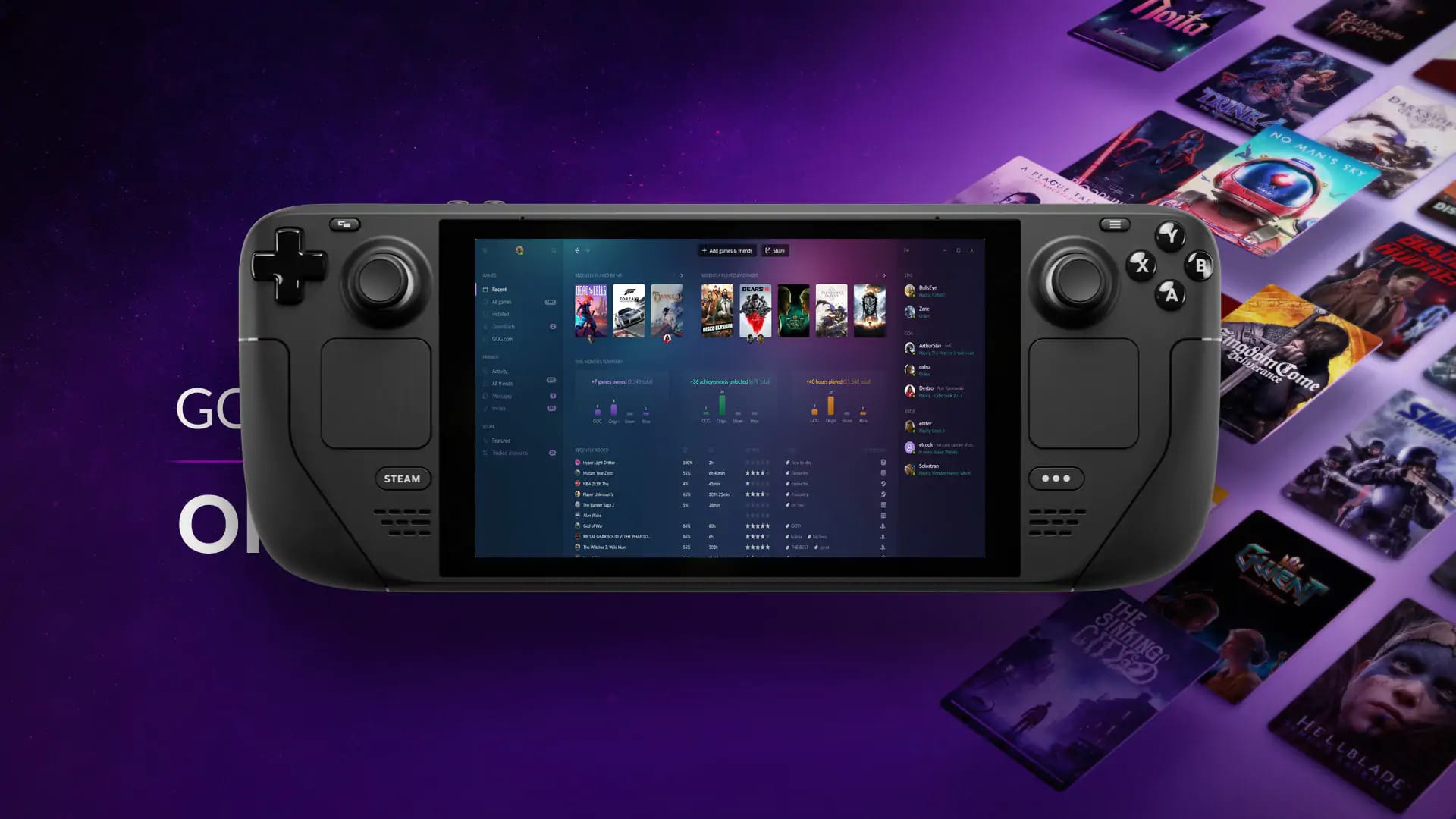 Come giocare con i giochi Epic Games e GOG su Steam Deck