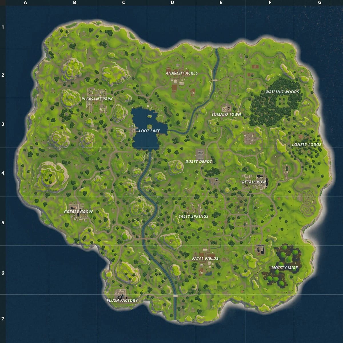 Fortnite: Mappa originale ricreata con la modalità creativa 2.0